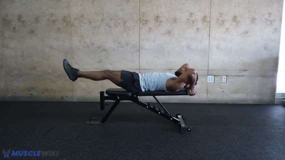 reverse bench crunch