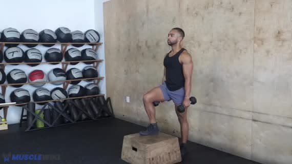 step up exercise for glutes