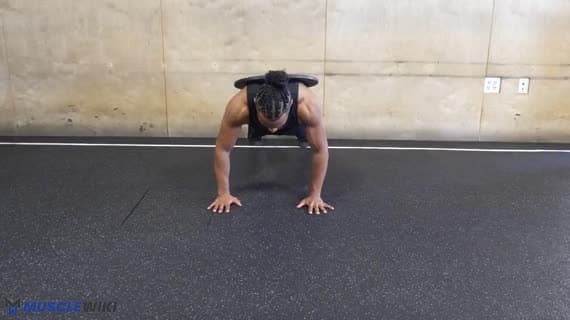 weighted plank exercise