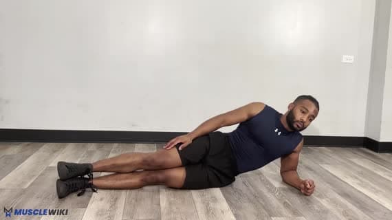 side plank reach through