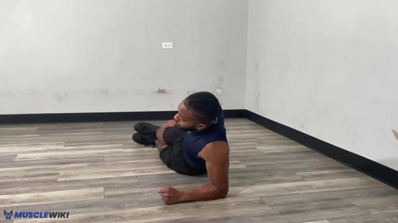 side plank reach through