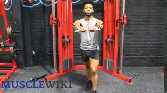 Cables Front-Shoulder 运动 | MuscleWiki